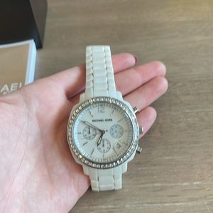Michael Kors | Accessories | Michael Kors White Watch | Poshmark